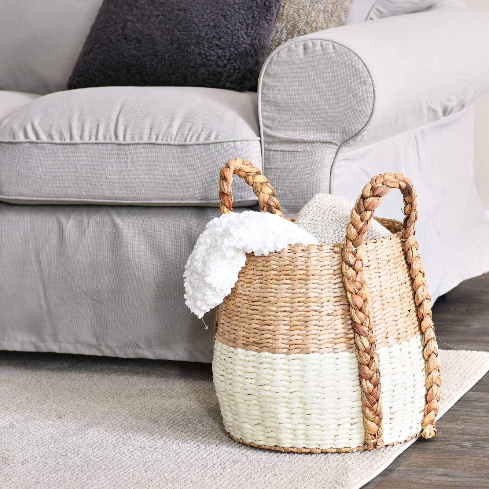Household Essentials, Cattail & Paper Terra Storage Basket | Zola