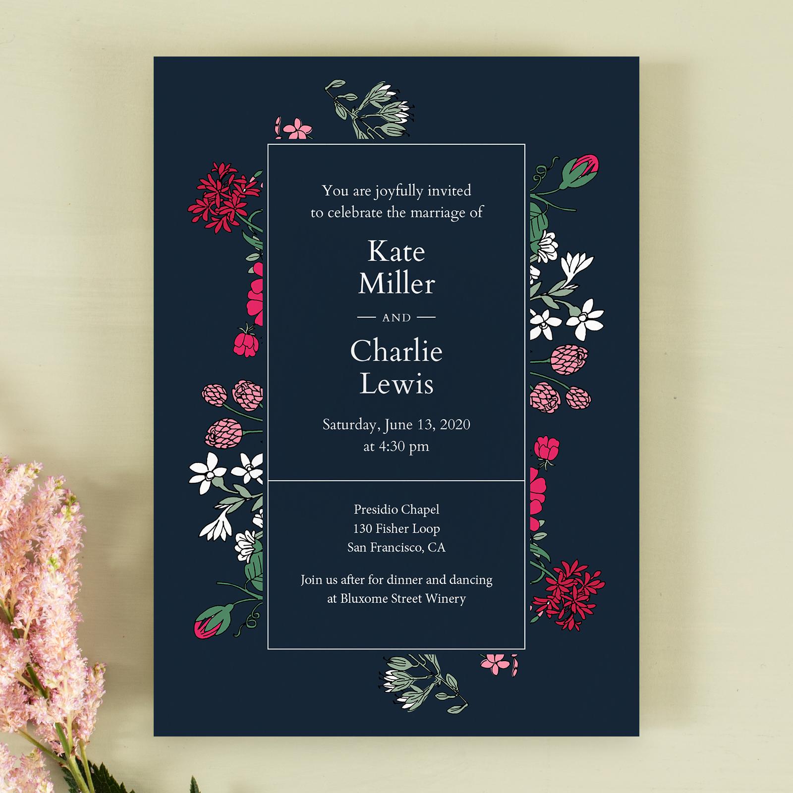Zola Wedding Invitations - Smith and Mills Frame