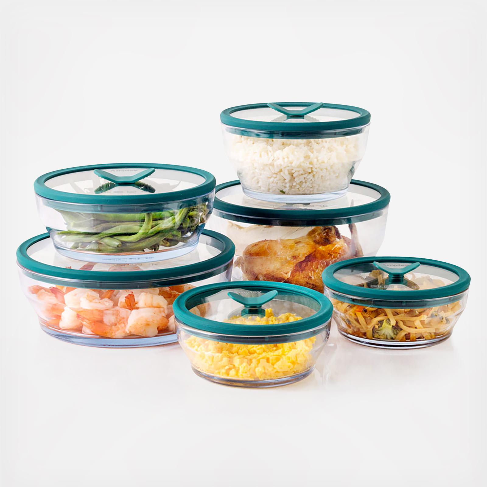 Anyday, 12-Piece Clear Glass Cookware & Storage Set | Zola