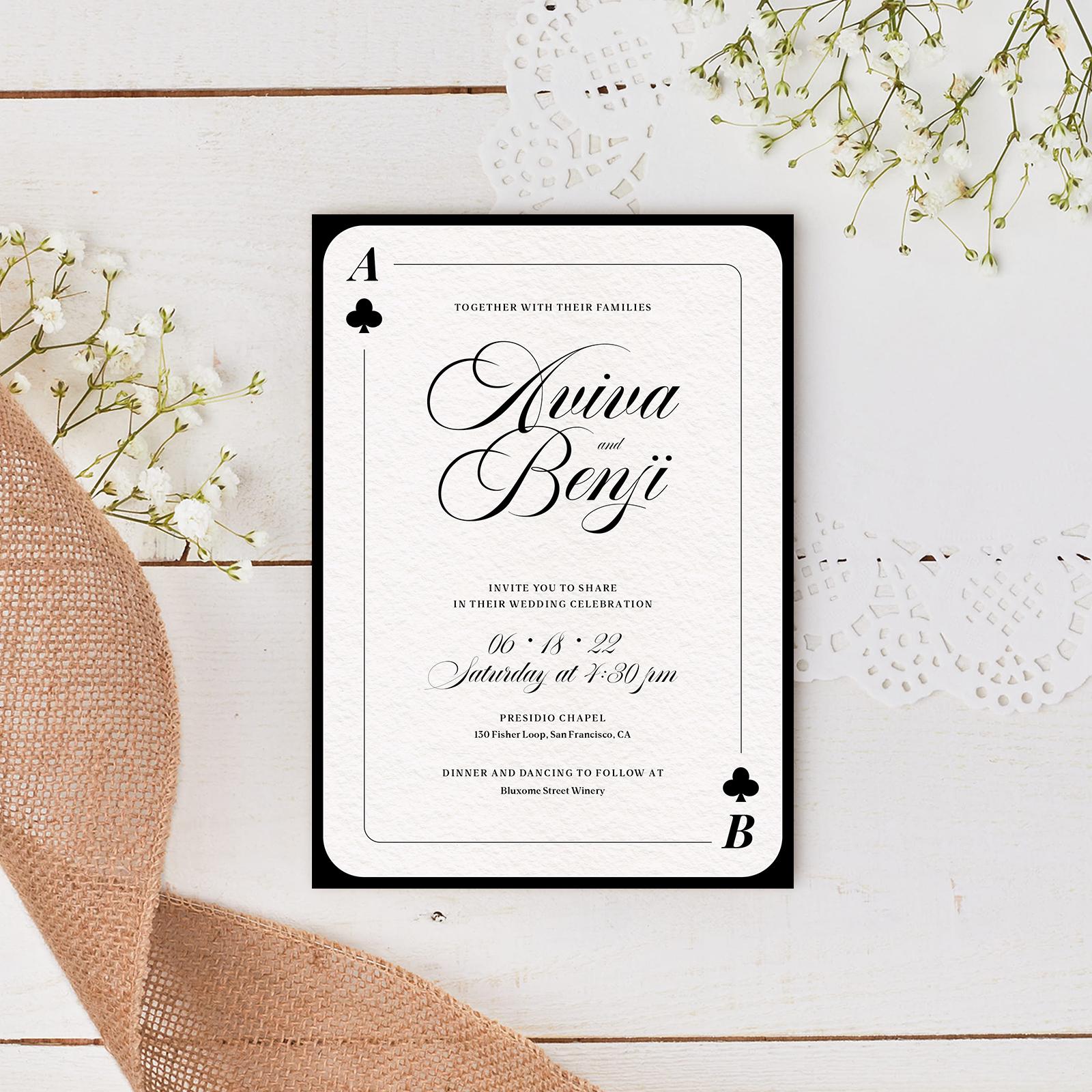 Zola Wedding Invitations - Hearts Classic
