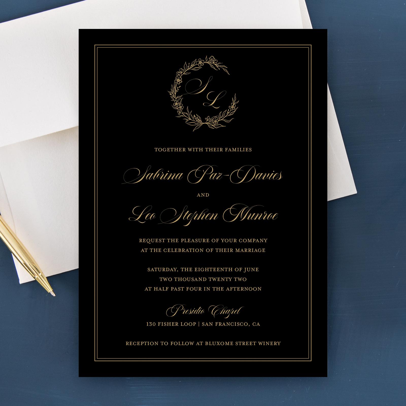 Zola Wedding Invitations - Goundry Frame