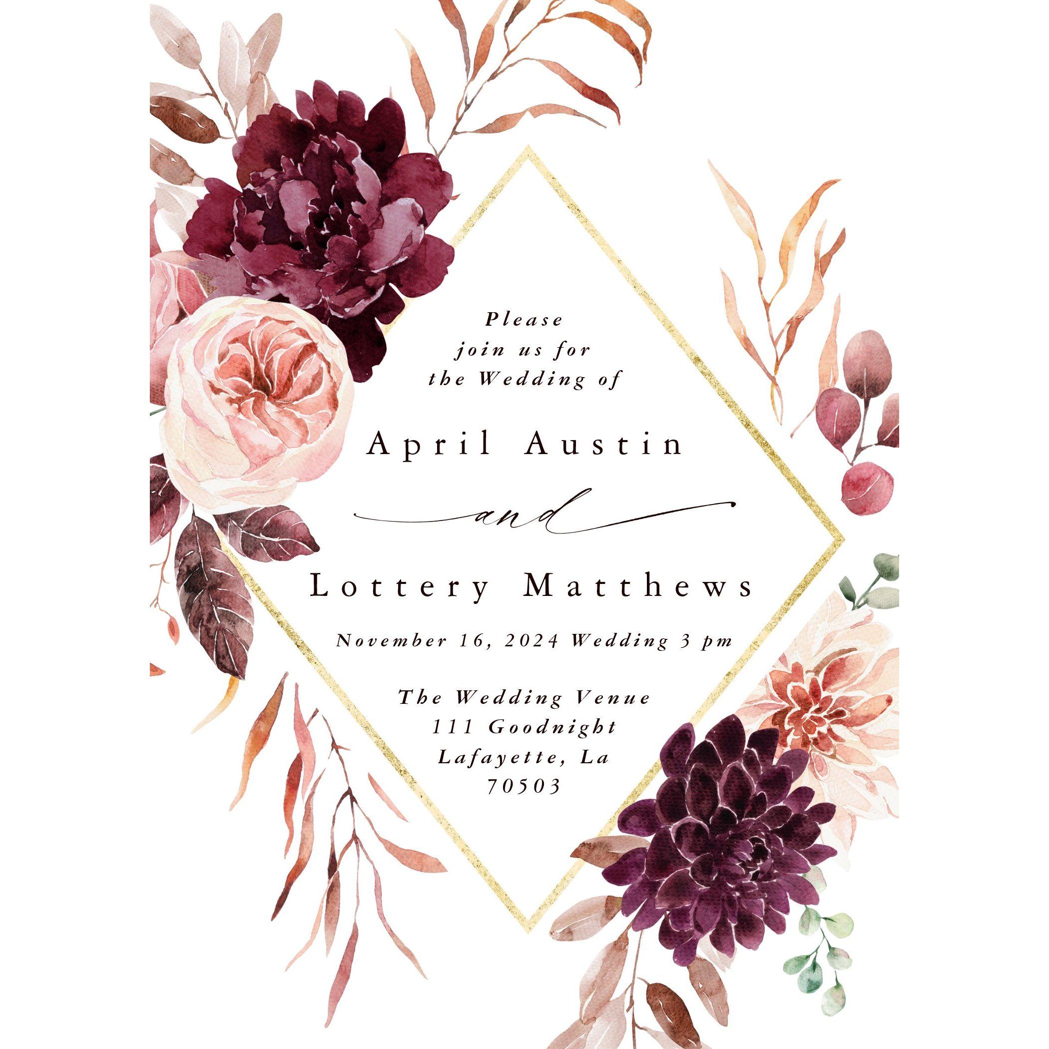 April Austin and Lottery Matthews' Wedding Website