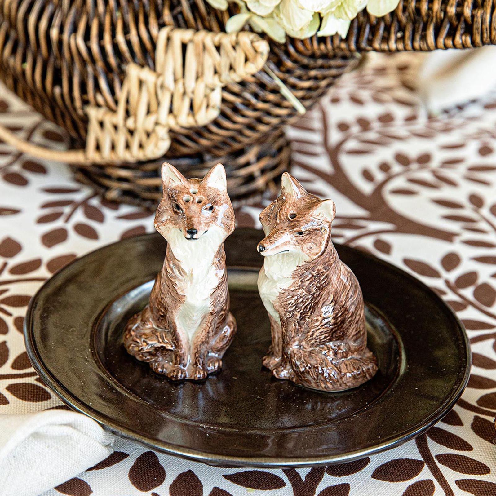 Juliska, Clever Creatures Fox Salt & Pepper Set | Zola