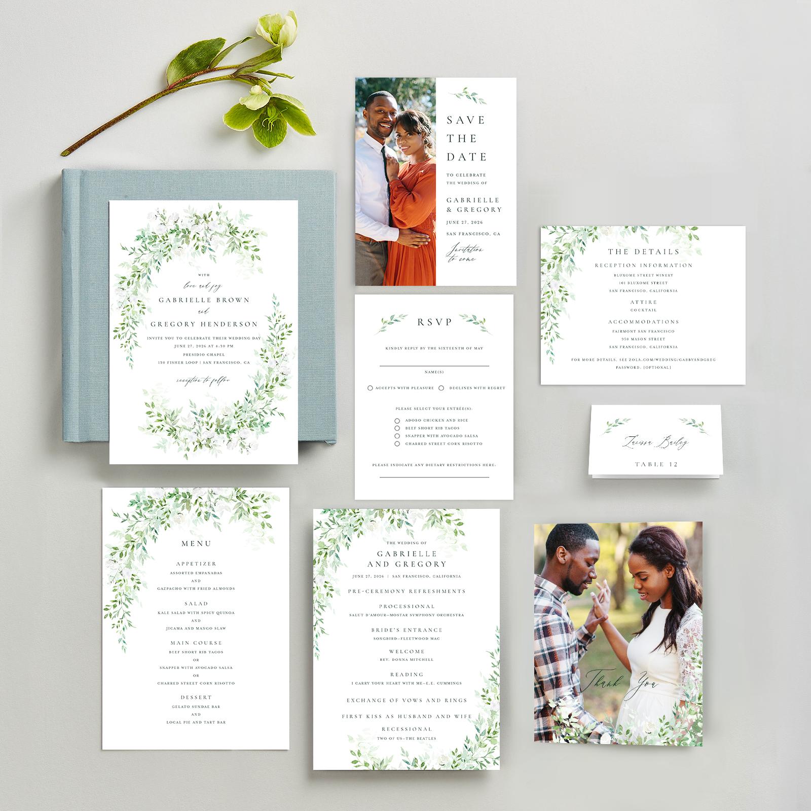 Zola Wedding Invitations - Farnham Portrait