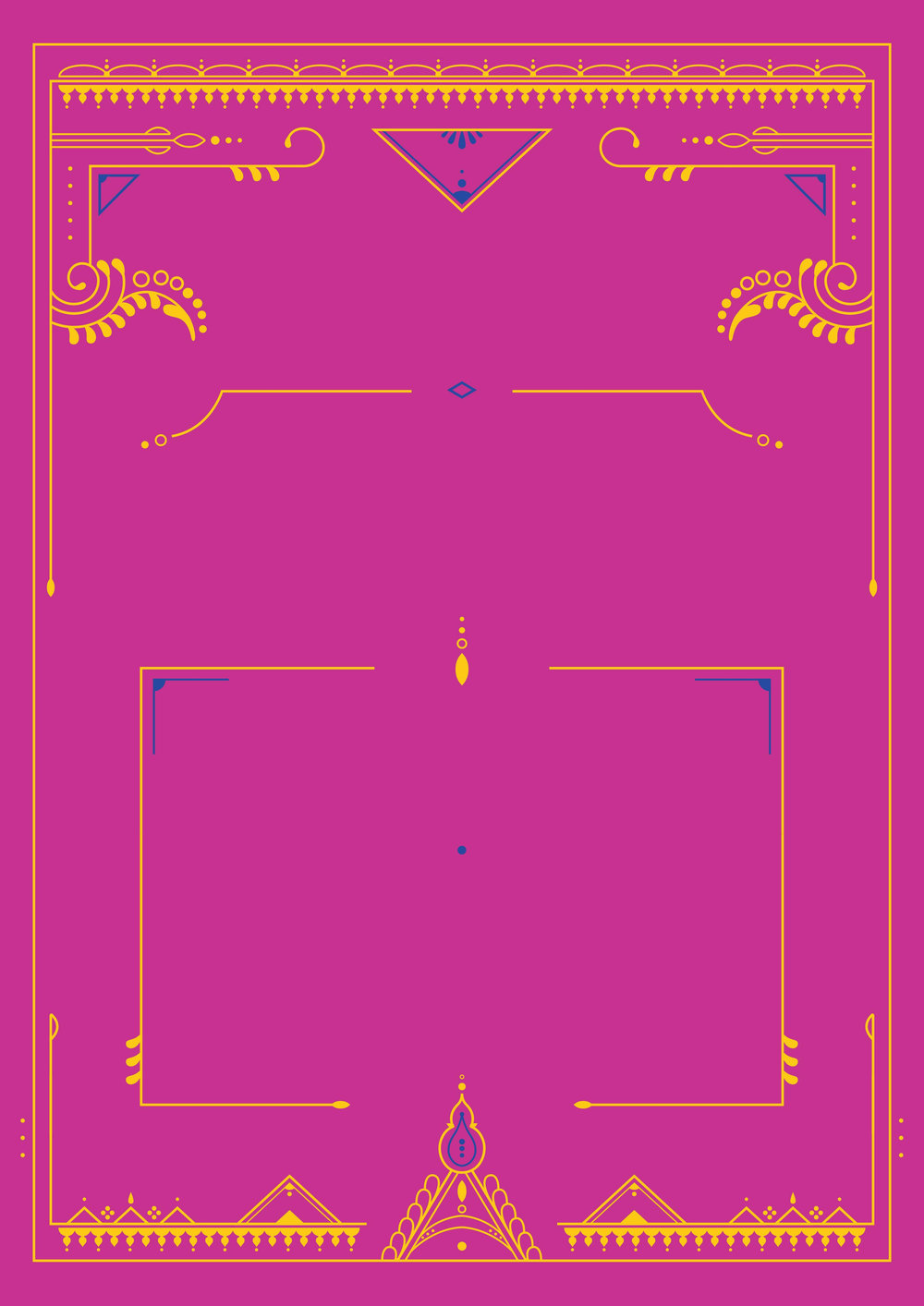 Sona Portrait | Fuchsia | Zola Wedding Invitations