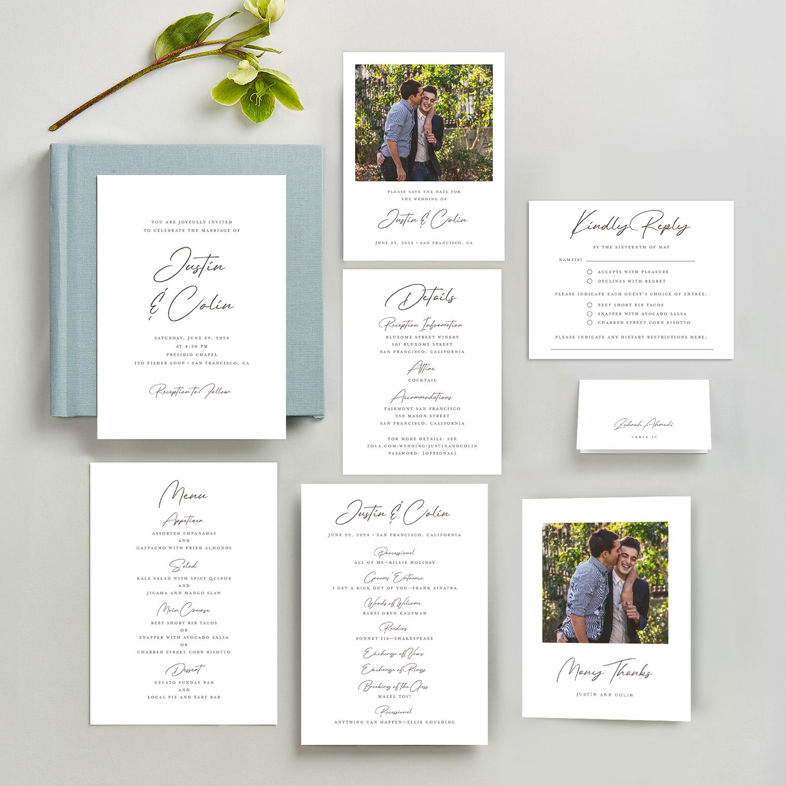 Zola Wedding Invitations - Burke Classic