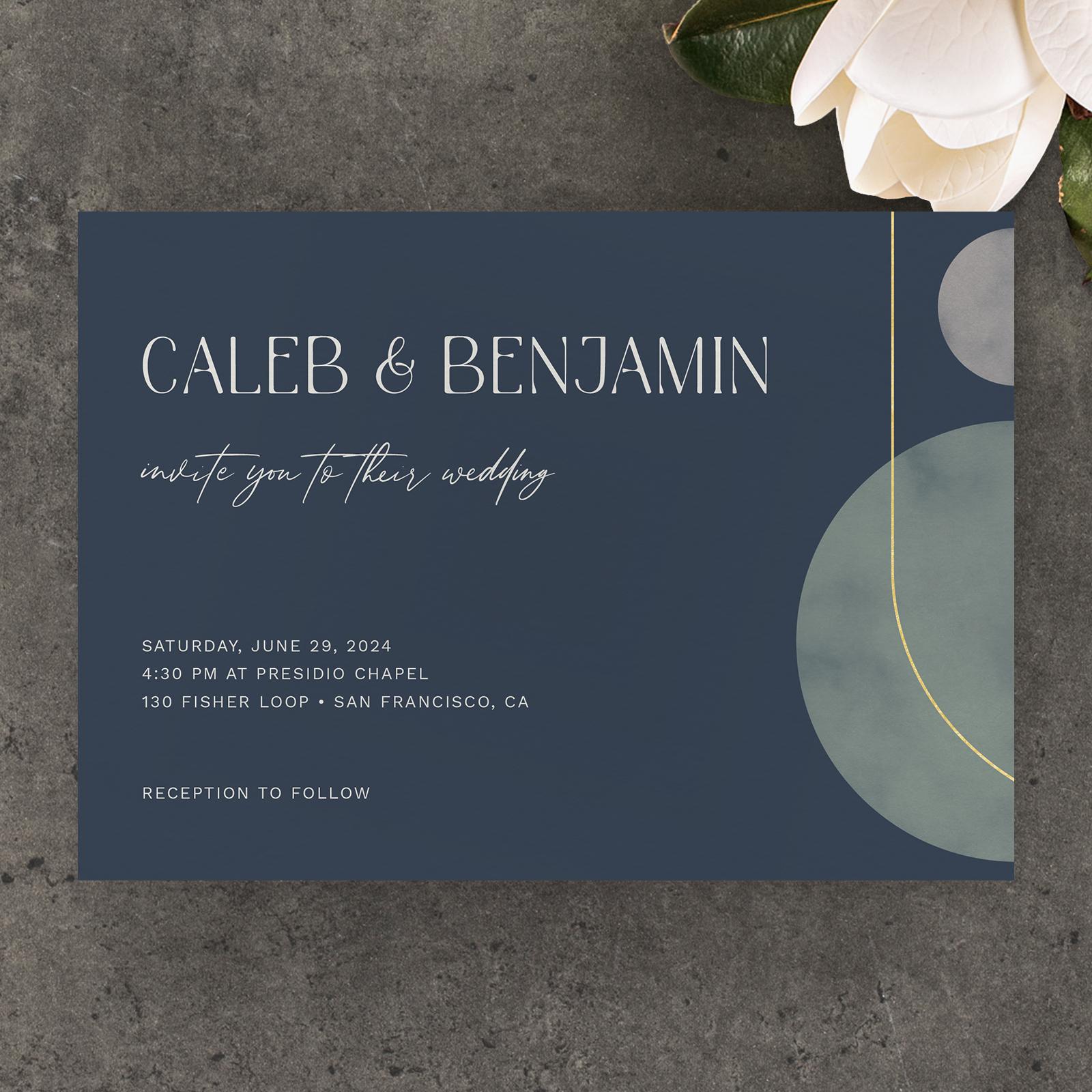 Zola Wedding Invitations - Verne Landscape