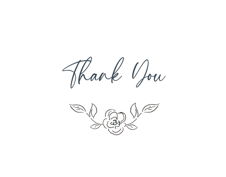 Hamilton Landscape | White | Zola Thank You Cards
