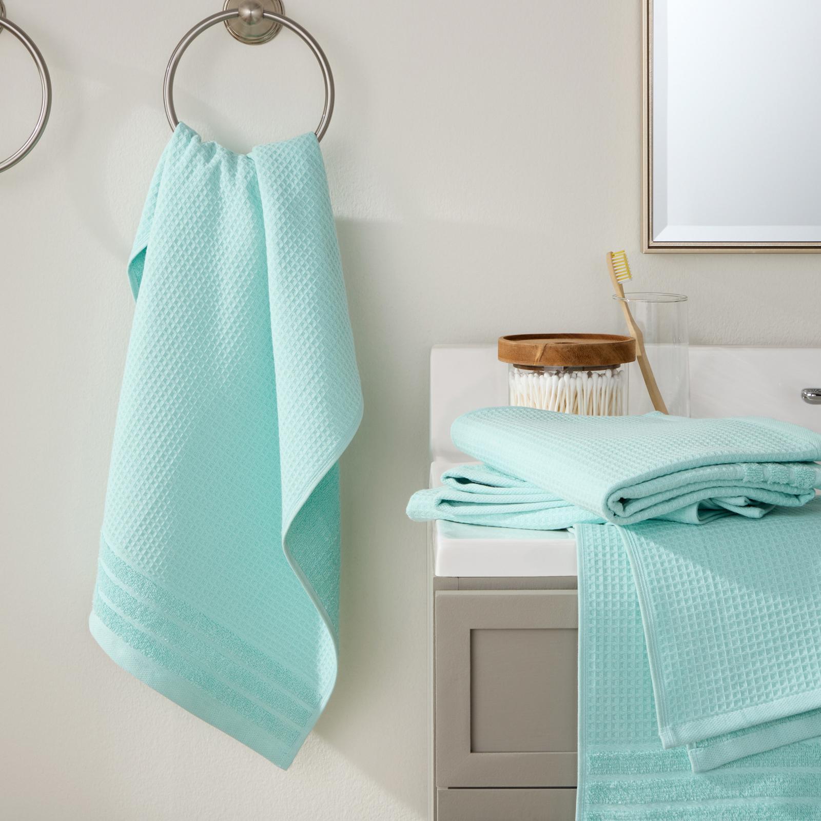 Town & Country, Basics Waffle Woven Terry Hand Towel, Set of 4 | Zola