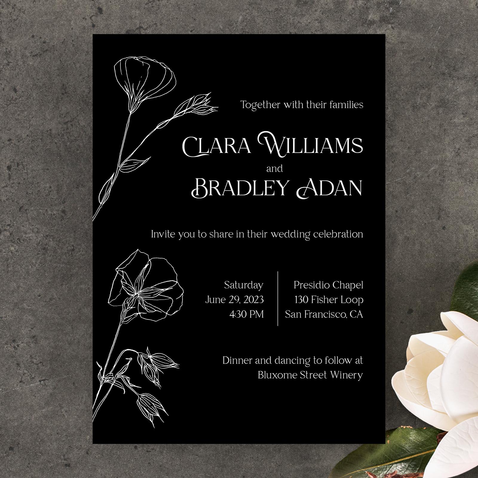Zola Wedding Invitations - Flora Bloom