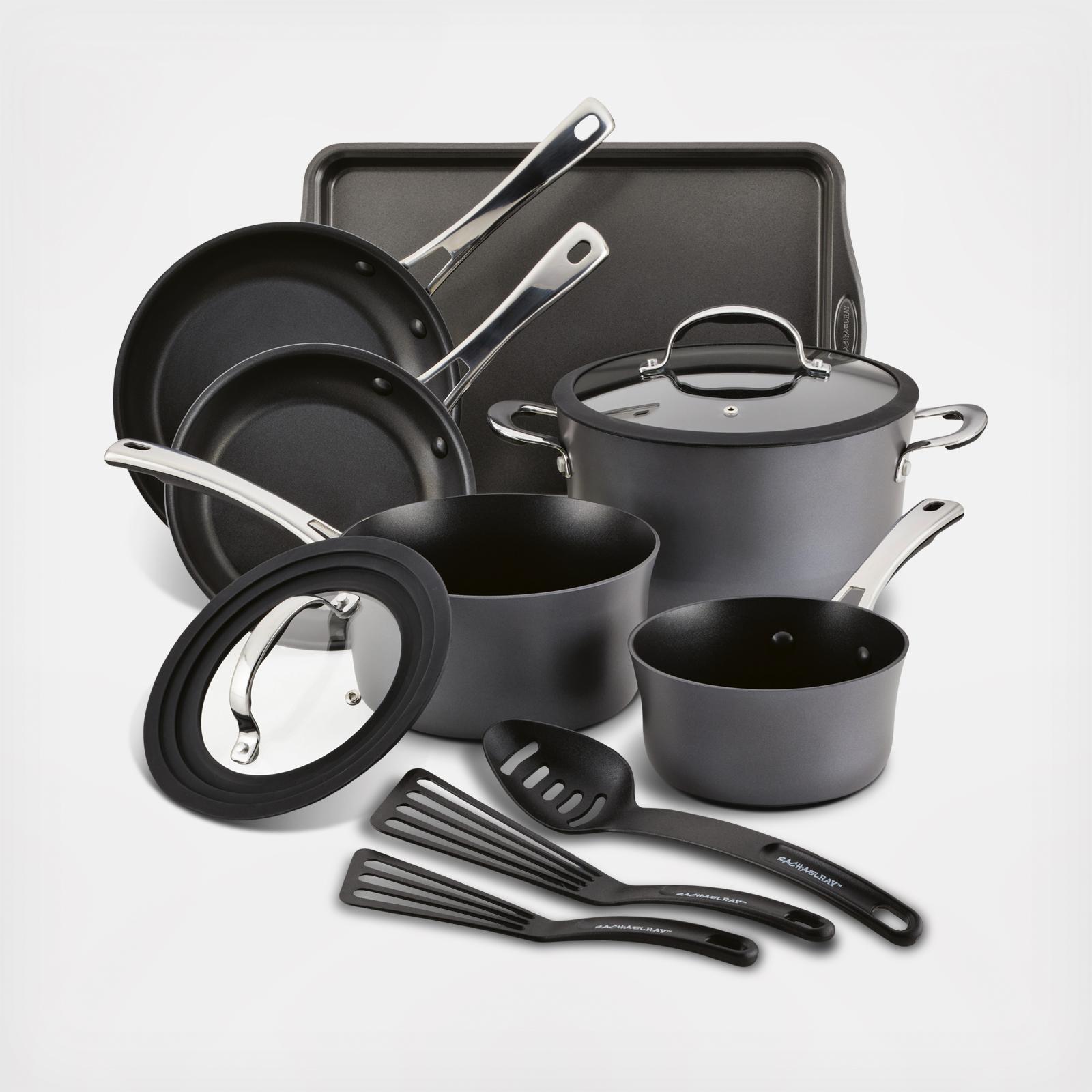 Rachael Ray, Cook + Create Hard Anodized Nonstick 11-Piece Cookware Set ... Rachael Ray, Cook + Create Hard Anodized Nonstick 11-Piece Cookware Set ...