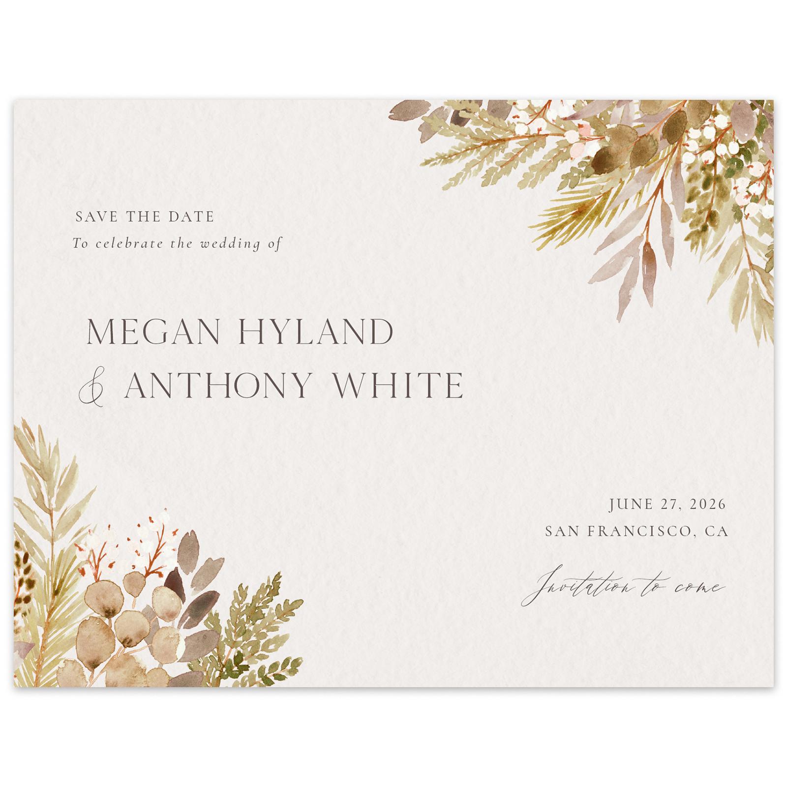 Rustic Save the Date Cards for Weddings