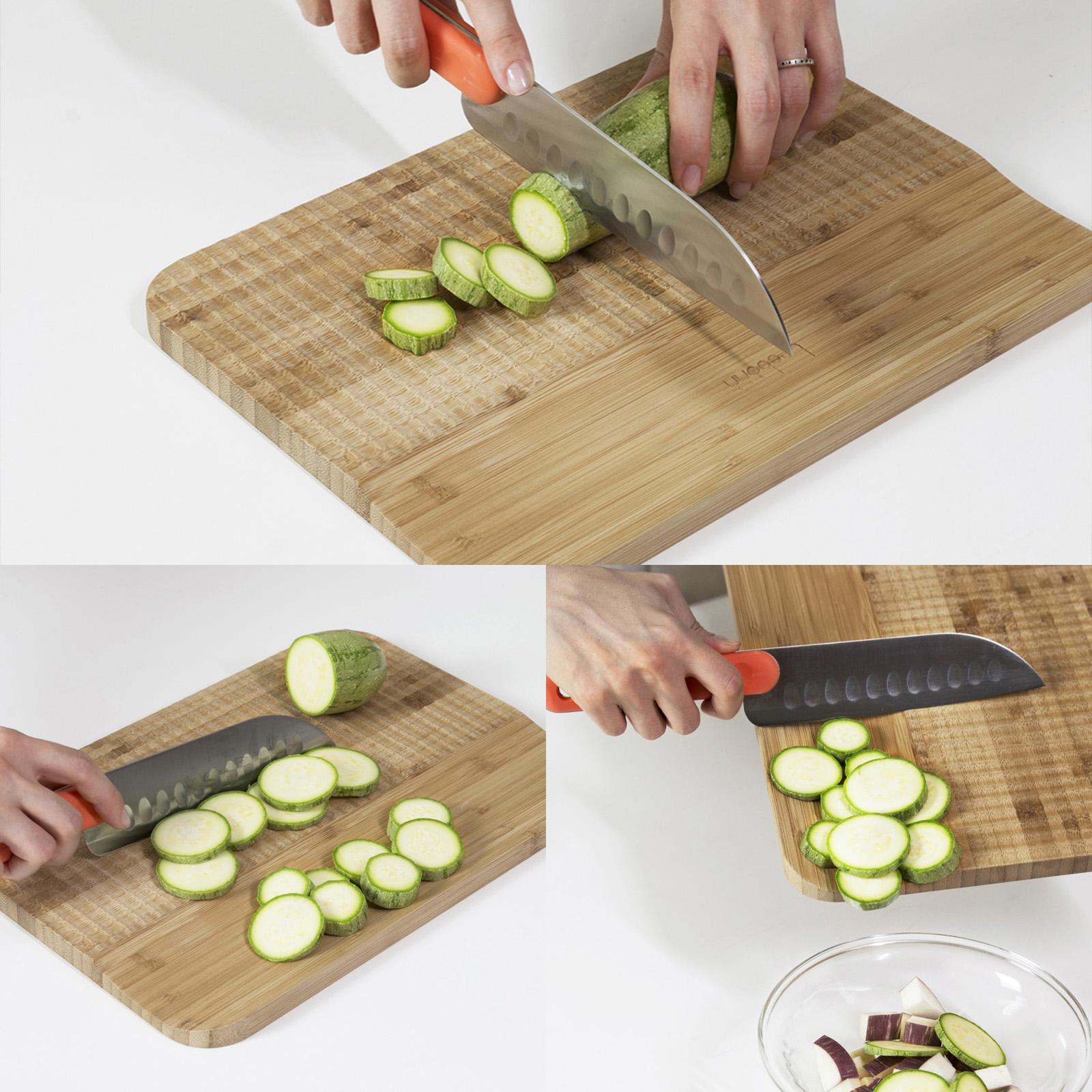 Trebonn, Wave Medium Chop & Slide Cutting Board | Zola