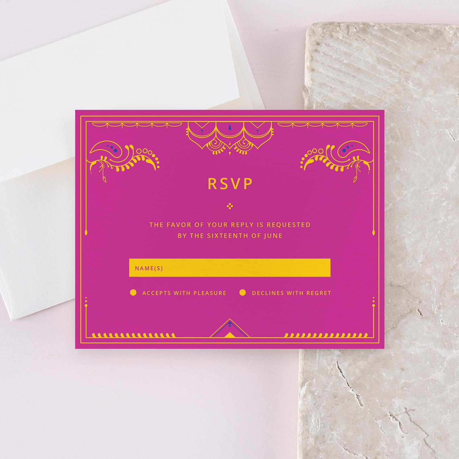 Zola Wedding Invitations - Sona Portrait Foil