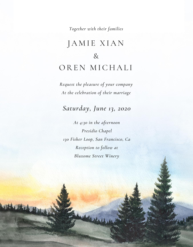 Deepcreek Fall | Fall | Zola Wedding Invitations