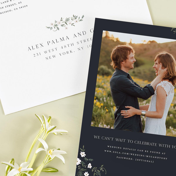 Lenora Classic | White | Zola Wedding Invitations