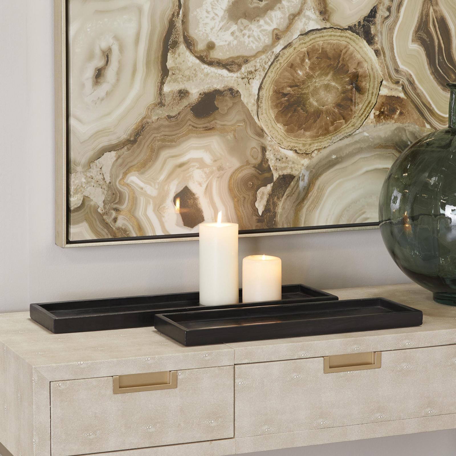 CosmoLiving by Cosmopolitan, Modern Large 2-Piece Tray | Zola