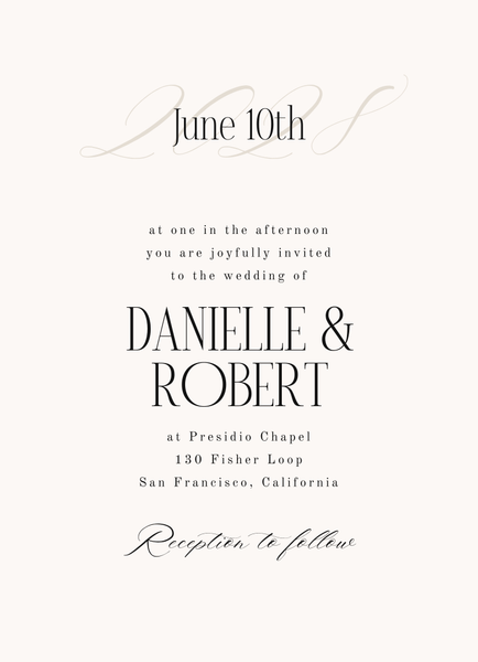 Palenque Portrait | Off-White | Zola Wedding Invitations