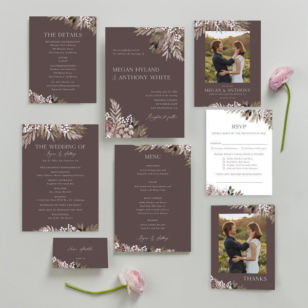Zola Wedding Invitations - Winslow Portrait
