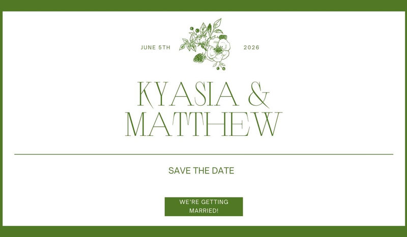 Kyasia Wilson and Matthew Brown's Wedding Website