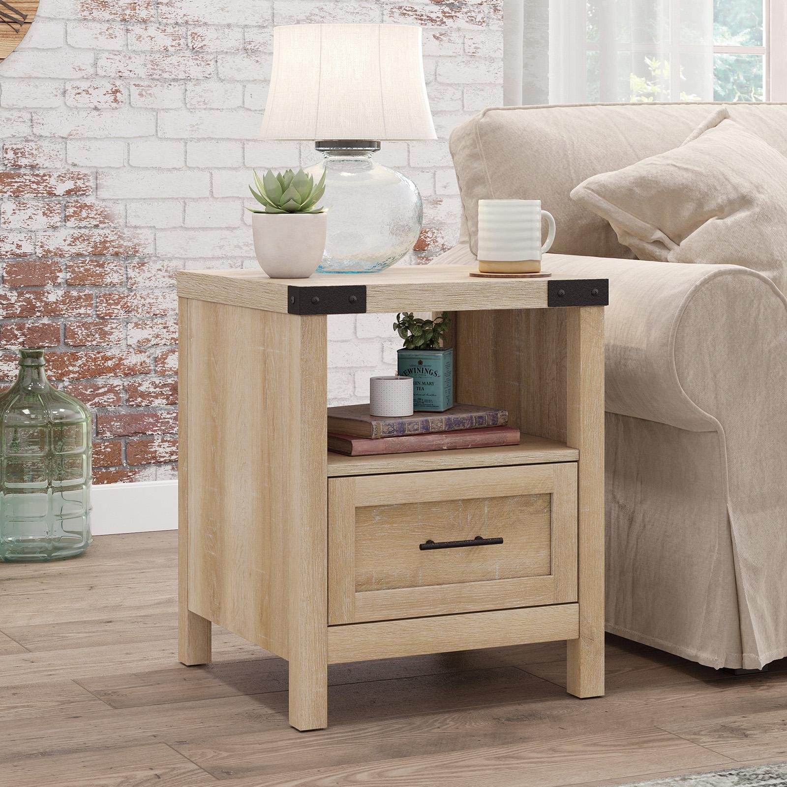 Sauder, Bridge Acre Side Table with Drawer - Zola