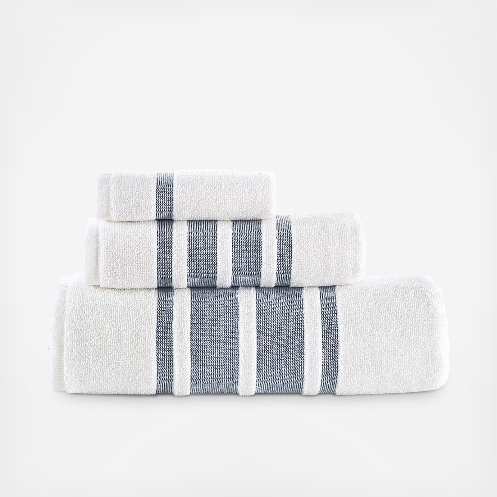 Brooks Brothers, Contrast Border 3-Piece Towel Set | Zola