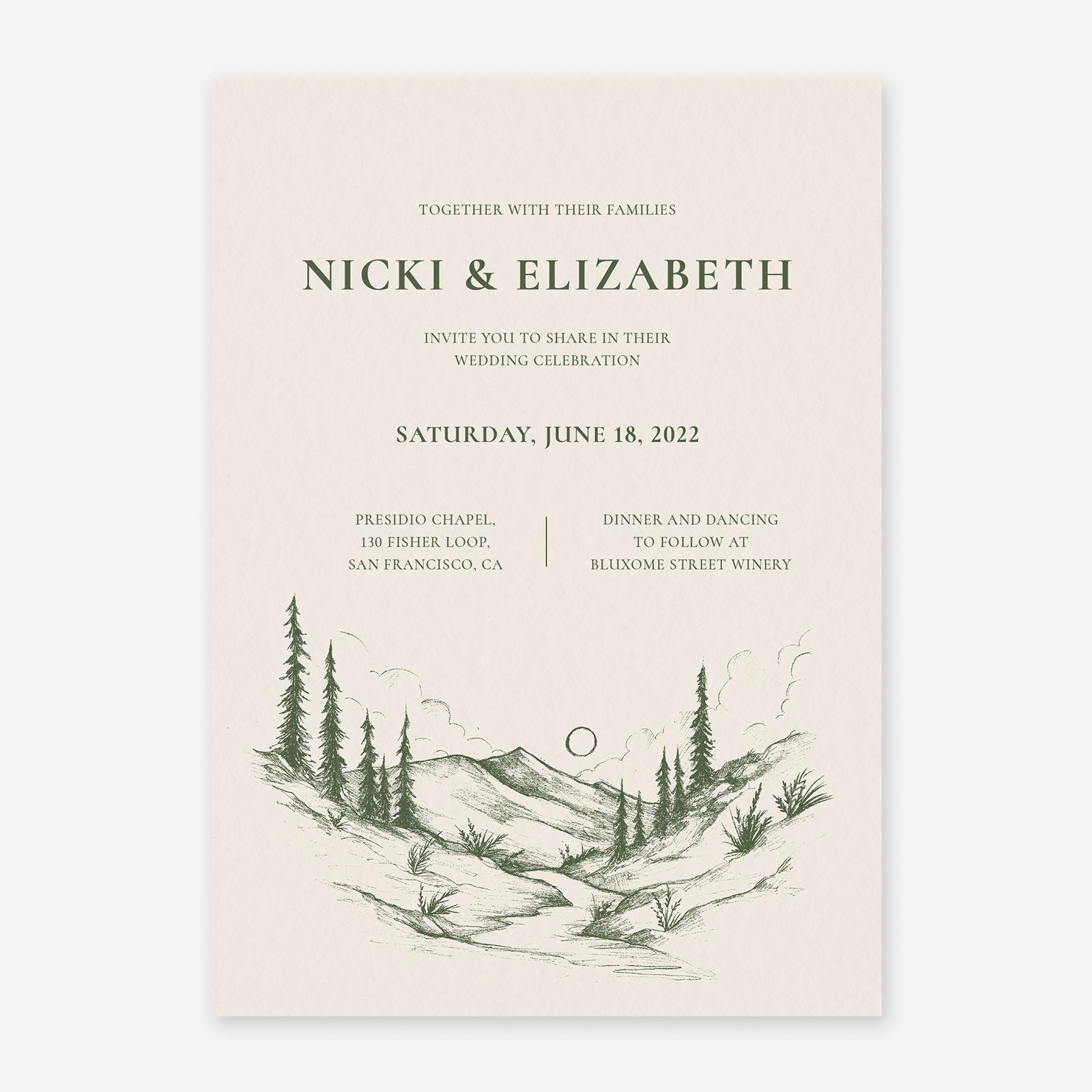 Zola Wedding Invitations - Woodland Forest