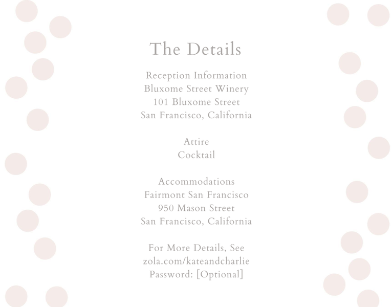 Interstellar | Cream | Zola Wedding Enclosure Cards
