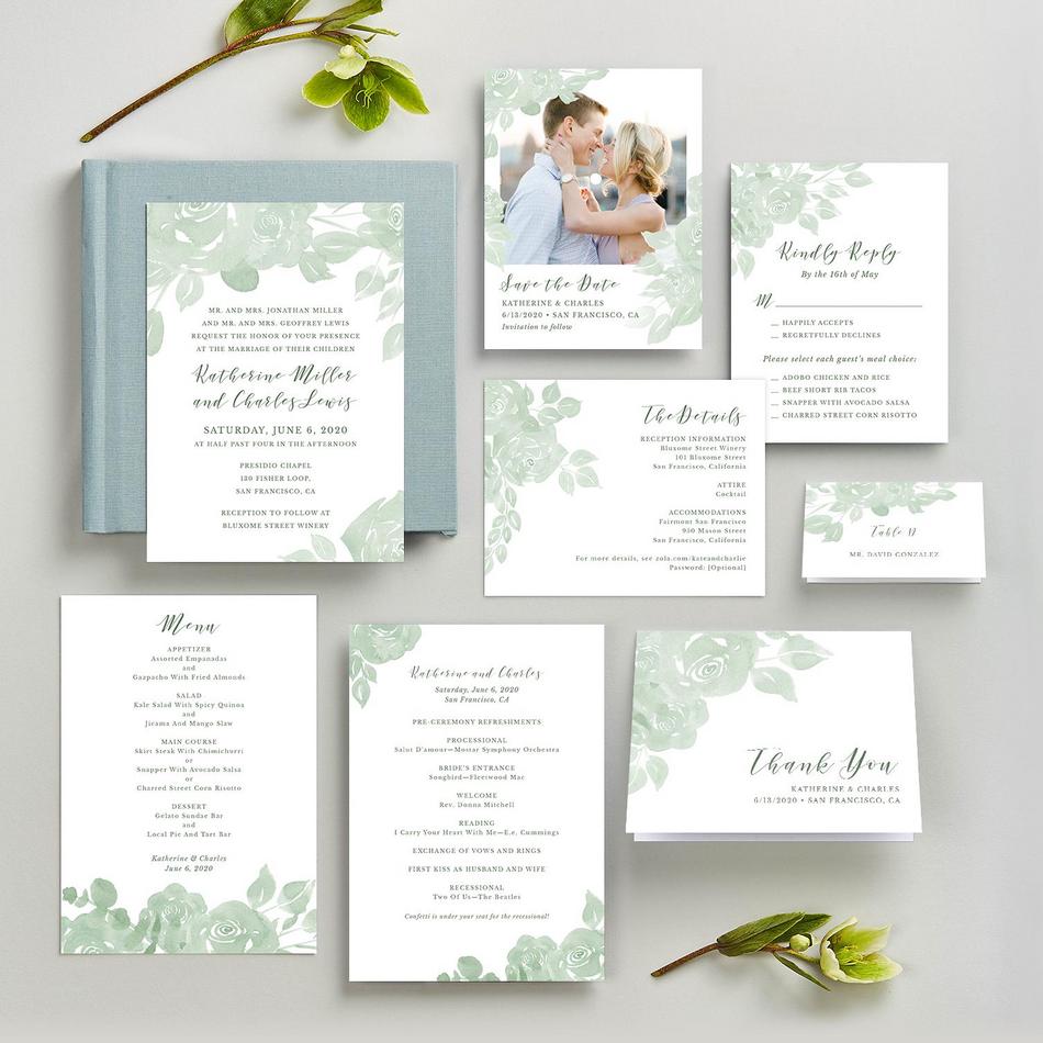 Clemson | Green | Zola Wedding Programs