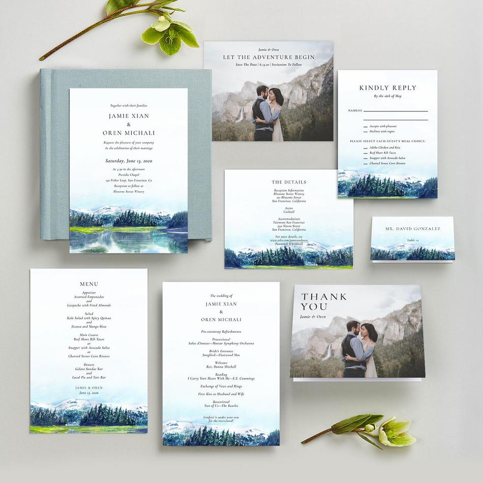Deepcreek Winter | Winter | Zola Wedding Invitations