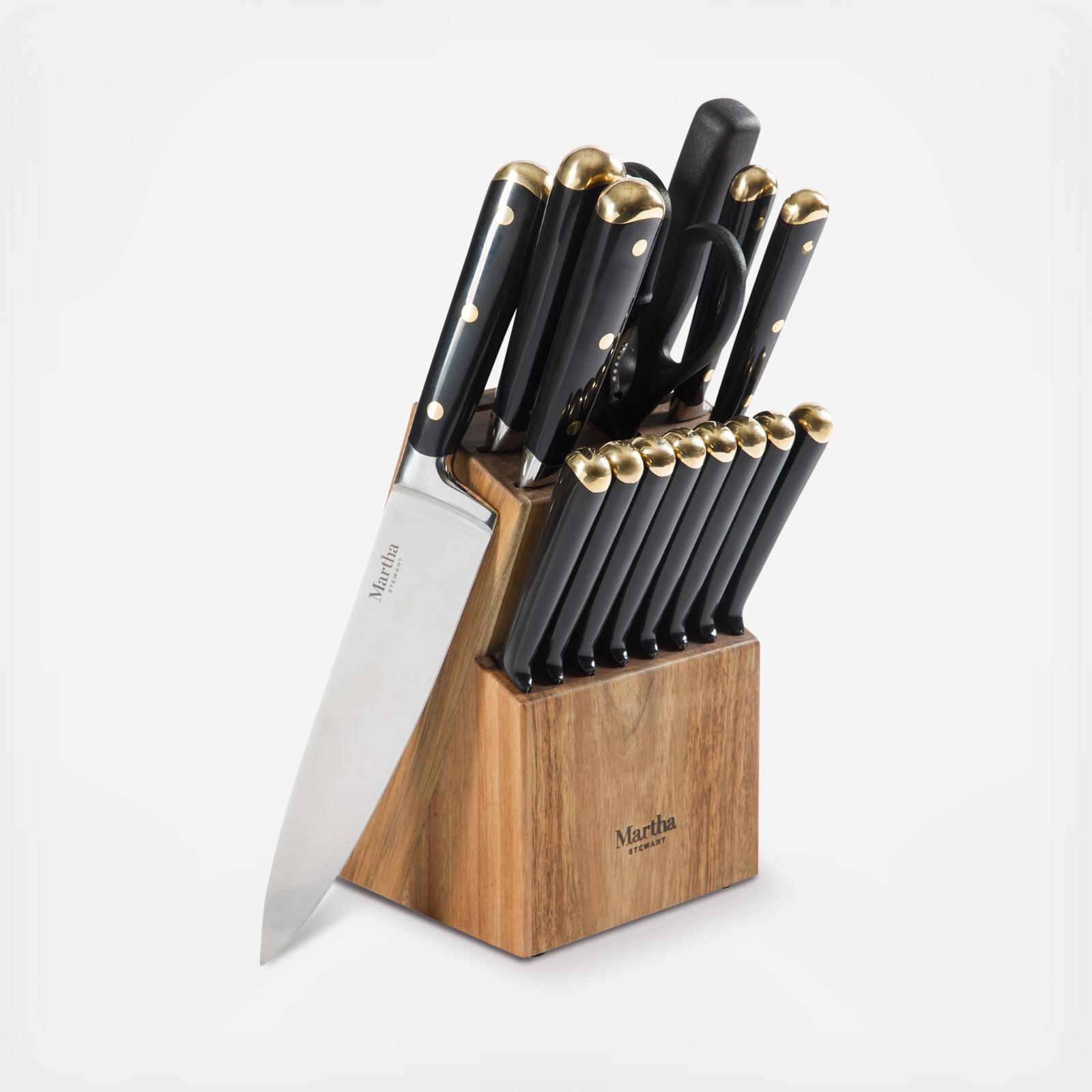 Martha Stewart, Lockton 16-Piece Knife Block Set - Zola