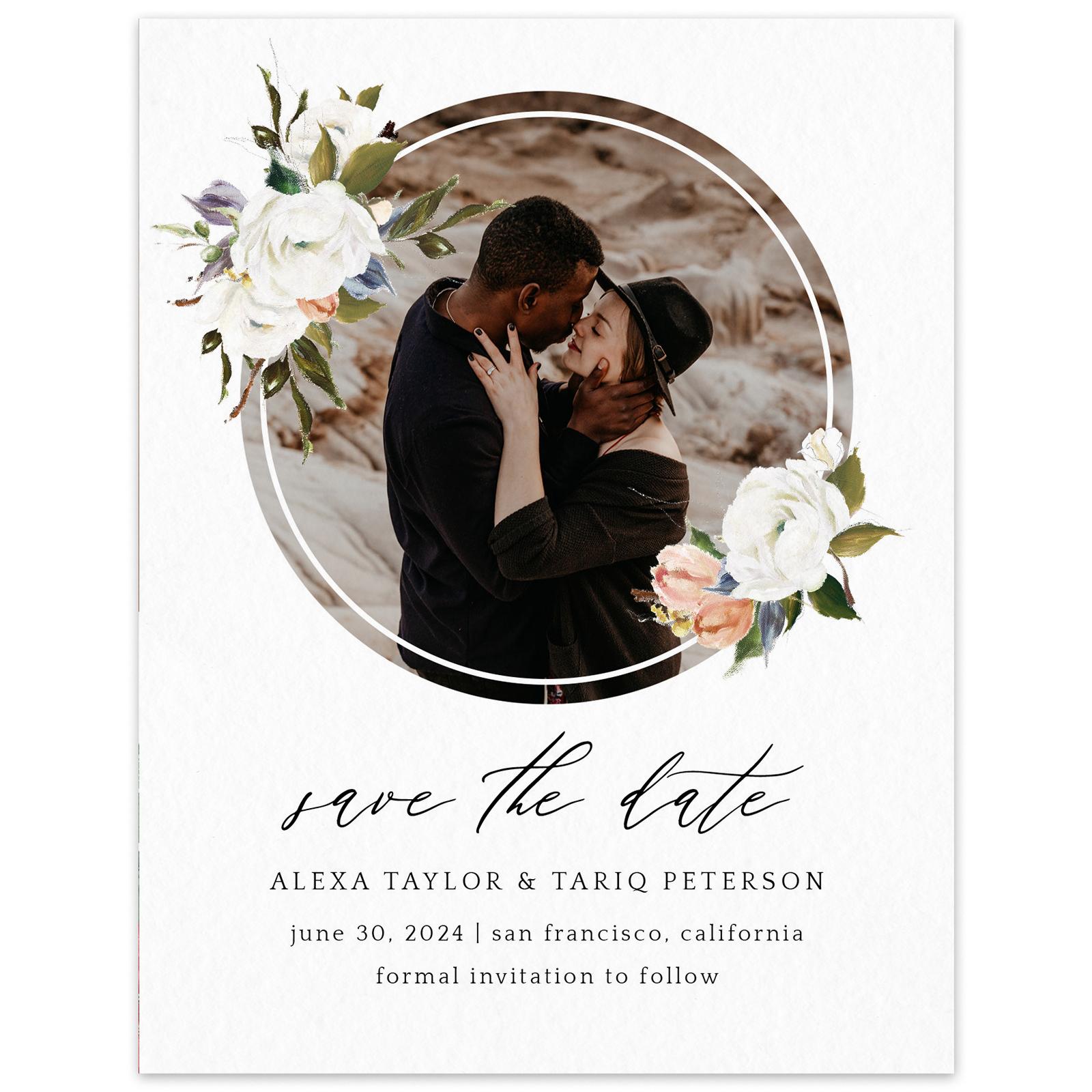 Spring Wedding Save the Date Card Templates - Zola