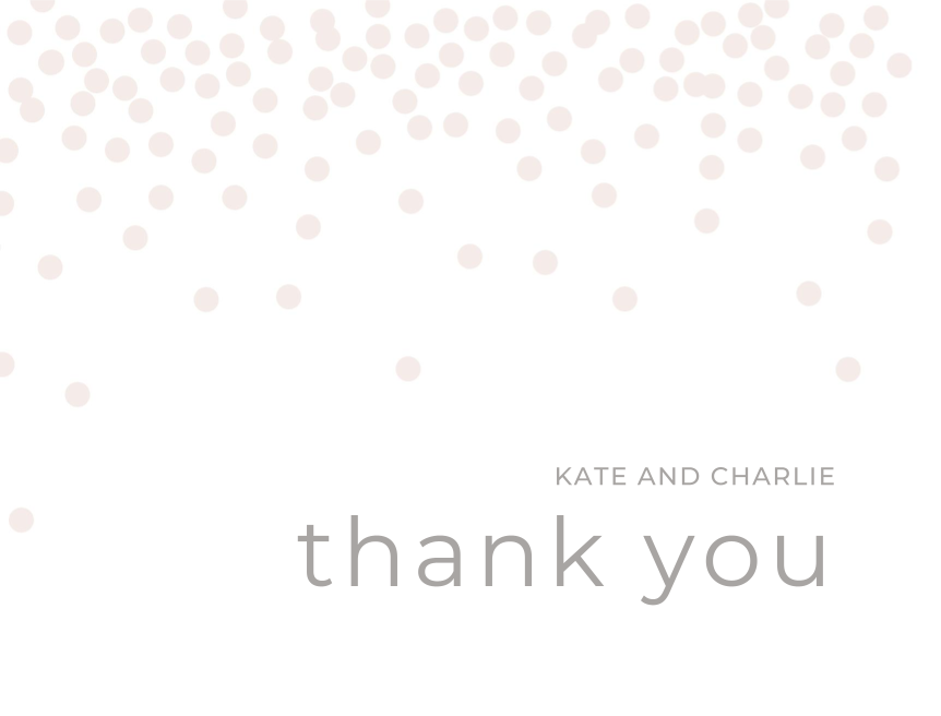 Interstellar Edge | Cream | Zola Thank You Cards