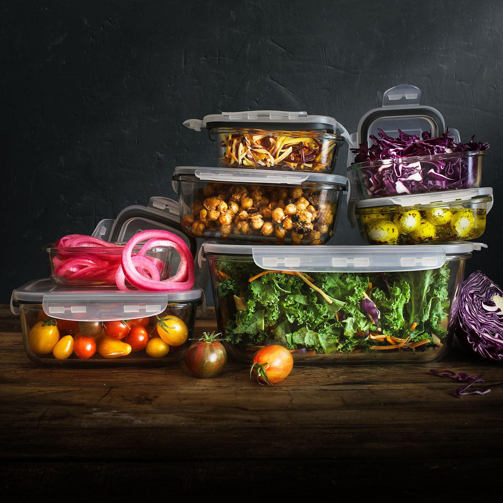 Mason Crafts & More, 14-Piece Rectangular Covered Food Storage Set | Zola