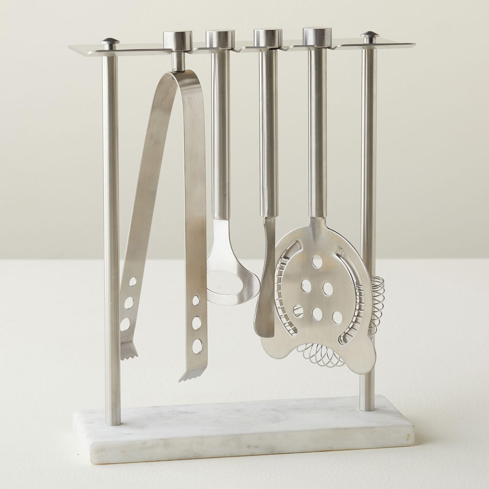 Tableau, Marble Base Bar Tool Set | Zola