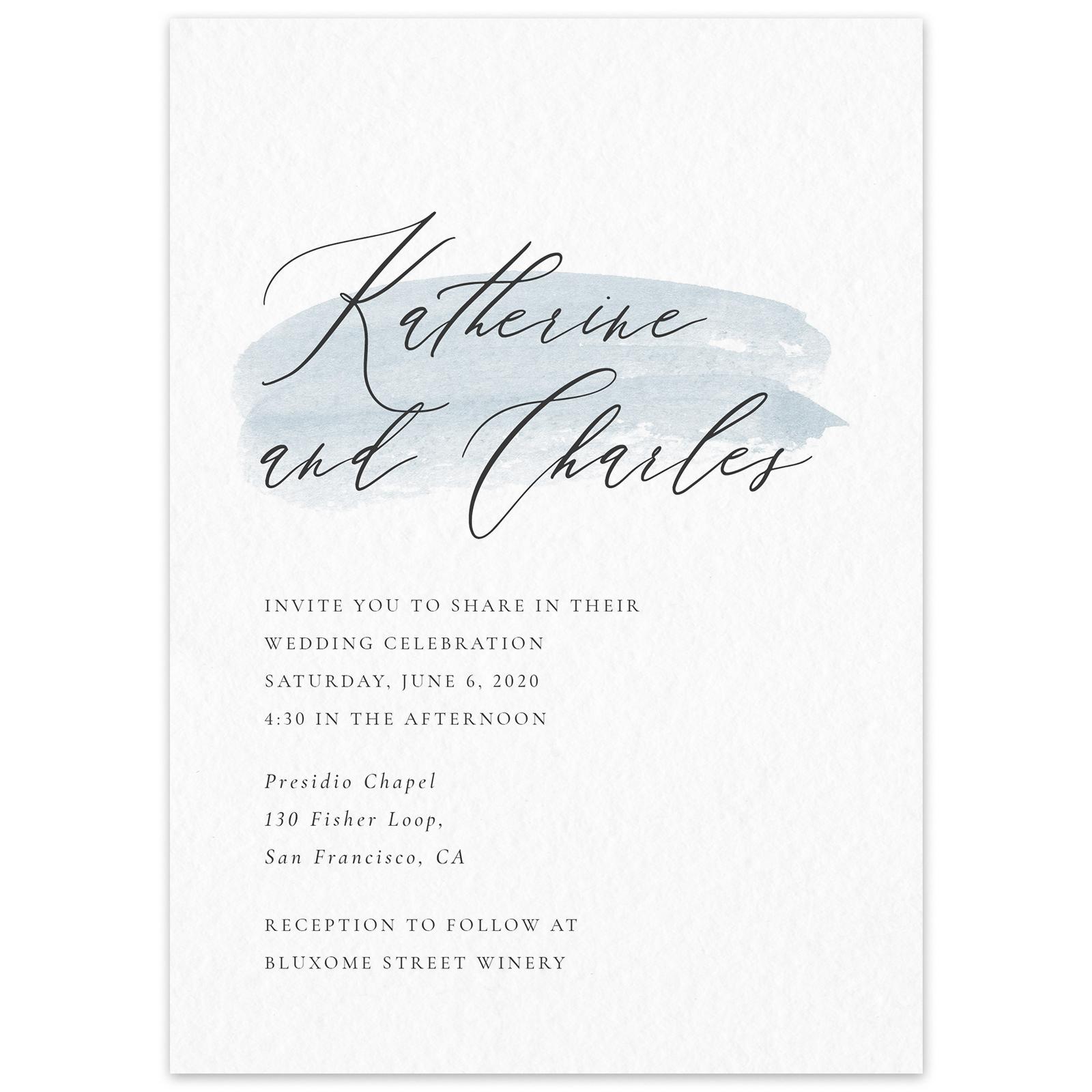 Typography Wedding Invitations - Zola