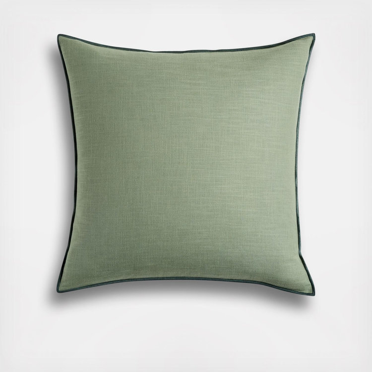 Merrow Stitch Organic Cotton Throw Pillow Cover
