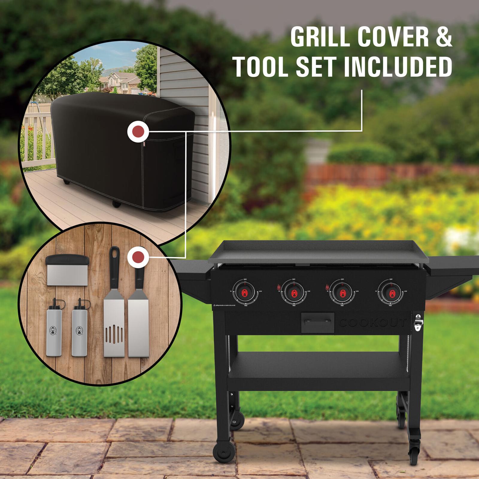 Coleman, Cookout 4-Burner Propane Gas 7-Piece Grilling Tool Set | Zola