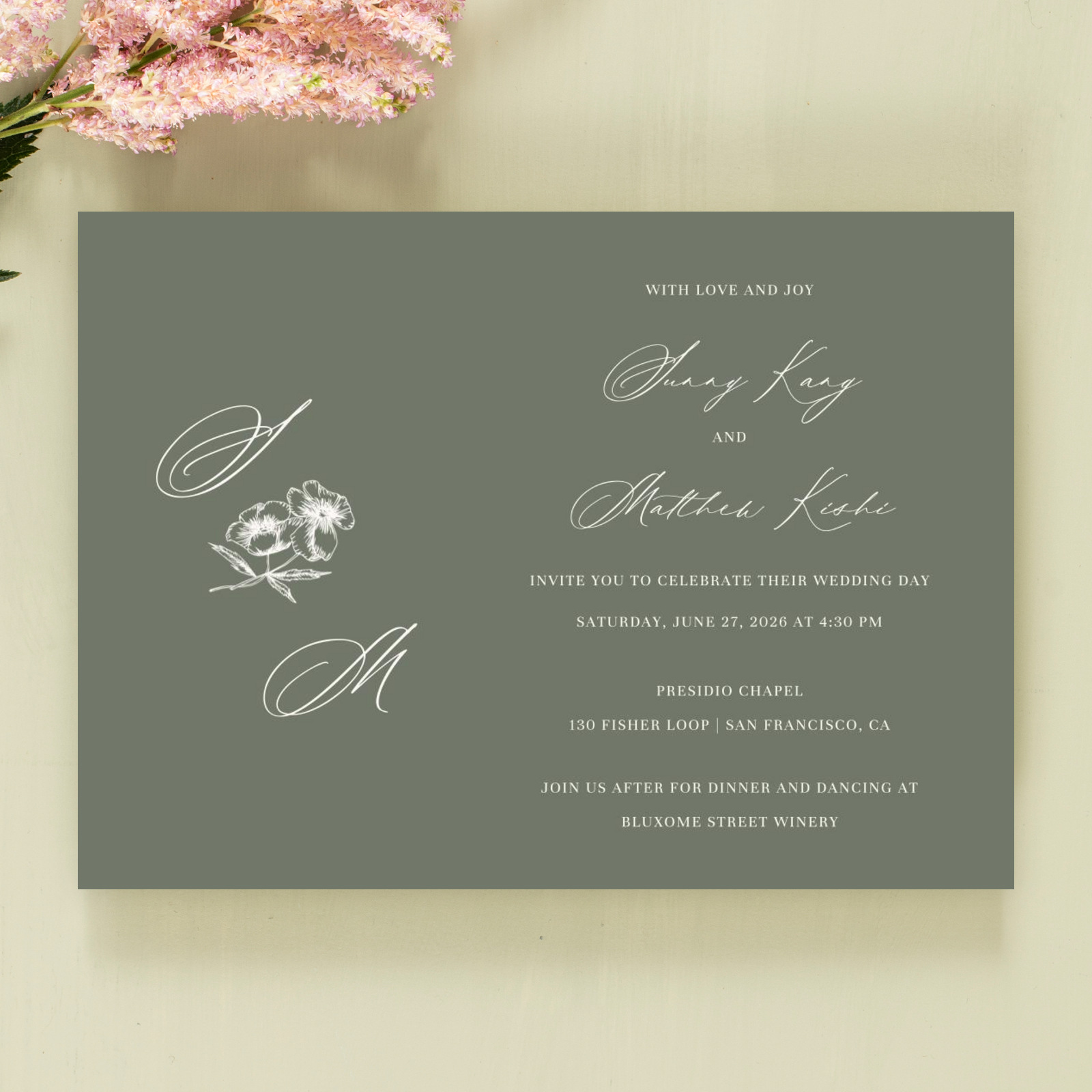 Zola Wedding Invitations - Lyra Landscape