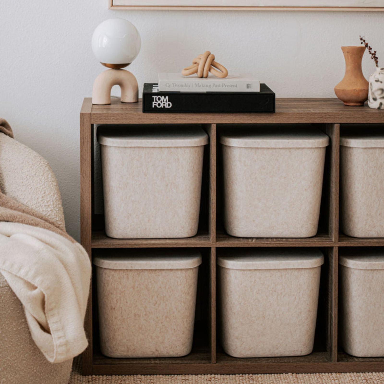 SortJoy, The Sculpted Original Bin with Lid, Set of 3 | Zola