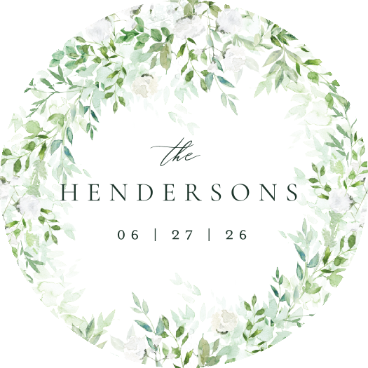 Farnham | Green | Zola Wedding Stickers