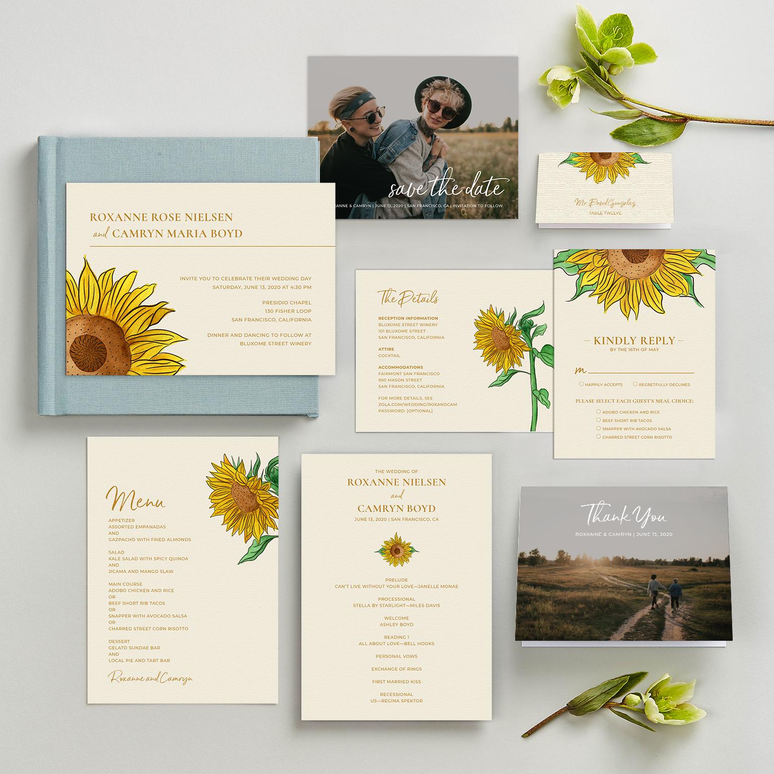 Zola Wedding Invitations - Bonnie Landscape