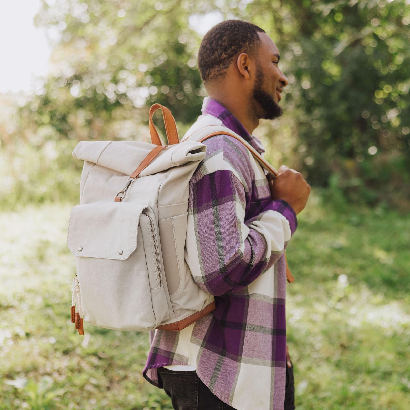 Picnic Time, Carmel Roll Top Backpack Cooler with Picnic Set | Zola