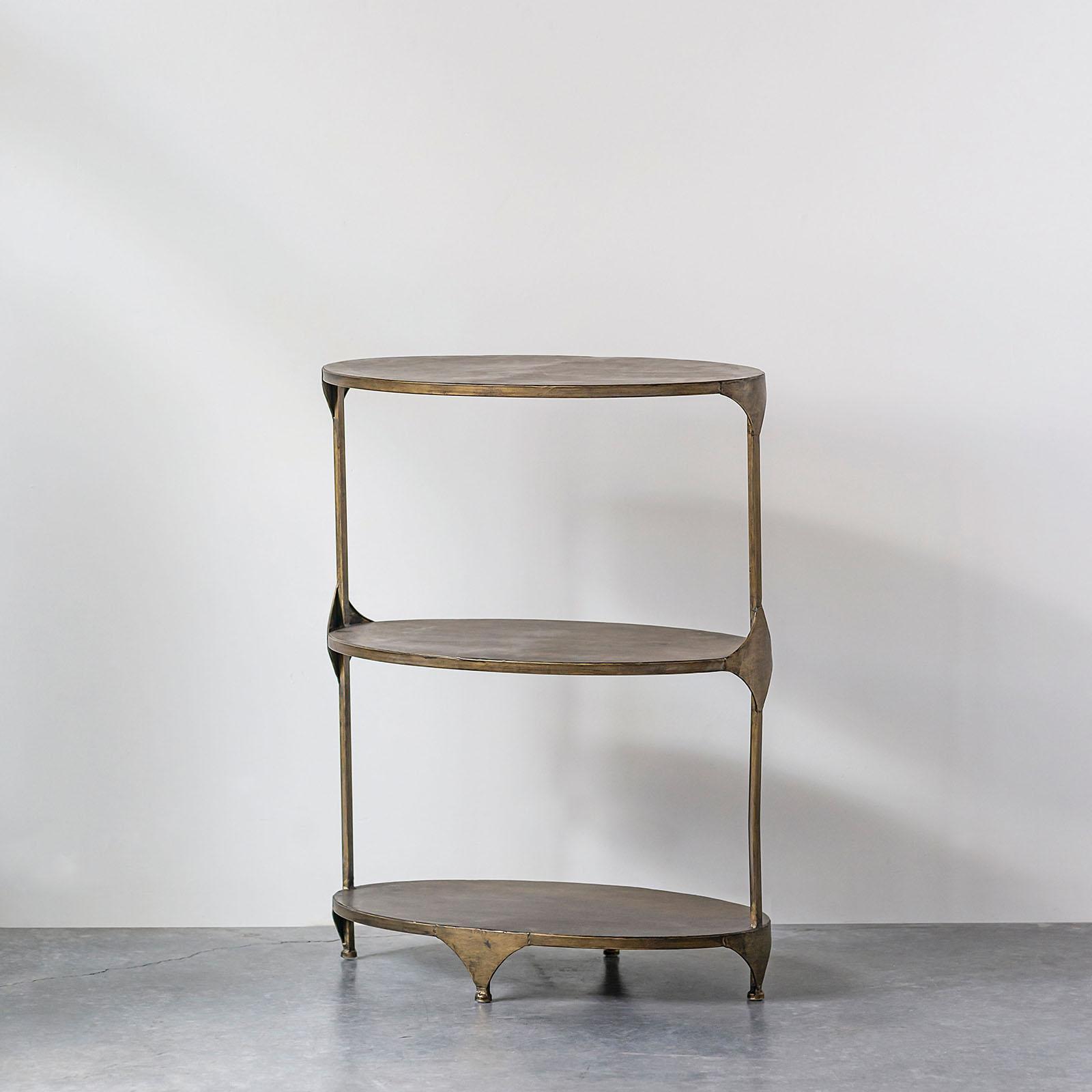 Storied Home, Ellis Oval 3-Tier Metal Storage Shelf | Zola