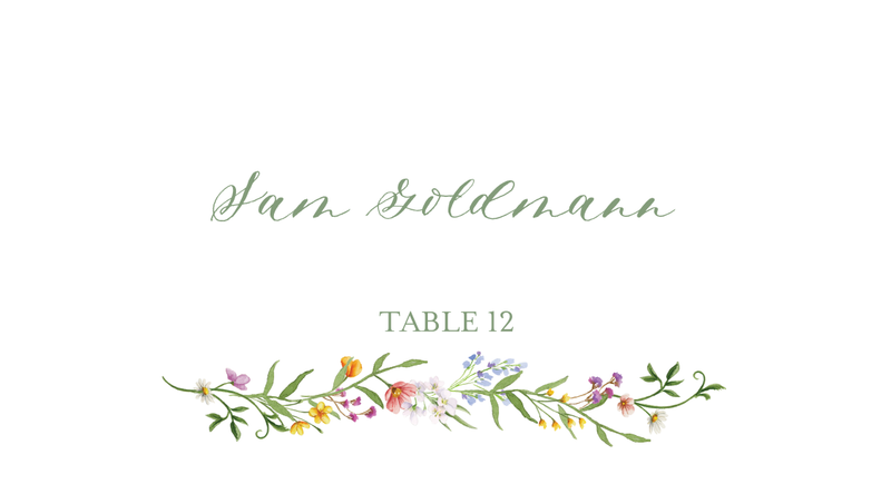 Varenna | White | Zola Wedding Place Cards