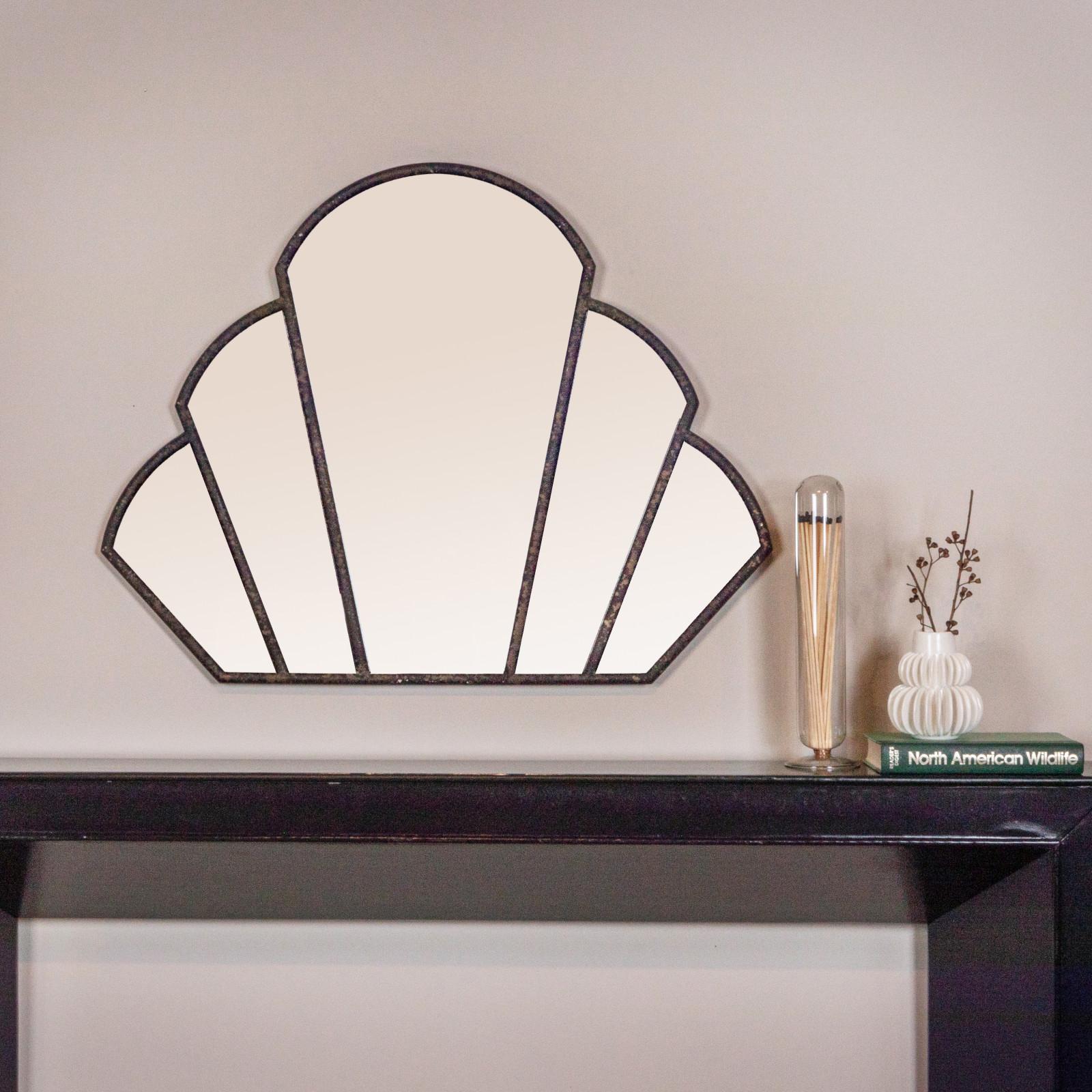 Storied Home, Nova Scallop Shaped Wall Mirror | Zola