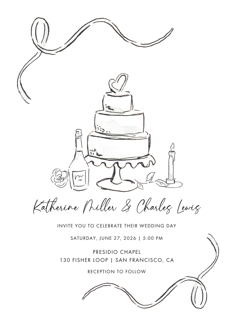 Hamilton Classic | White | Zola Wedding Invitations