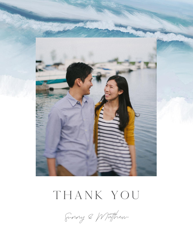Zola Thank You Cards - Clearwater Photo