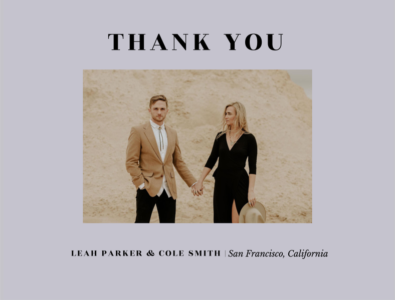 Cooper Portrait | Zola Thank You Cards