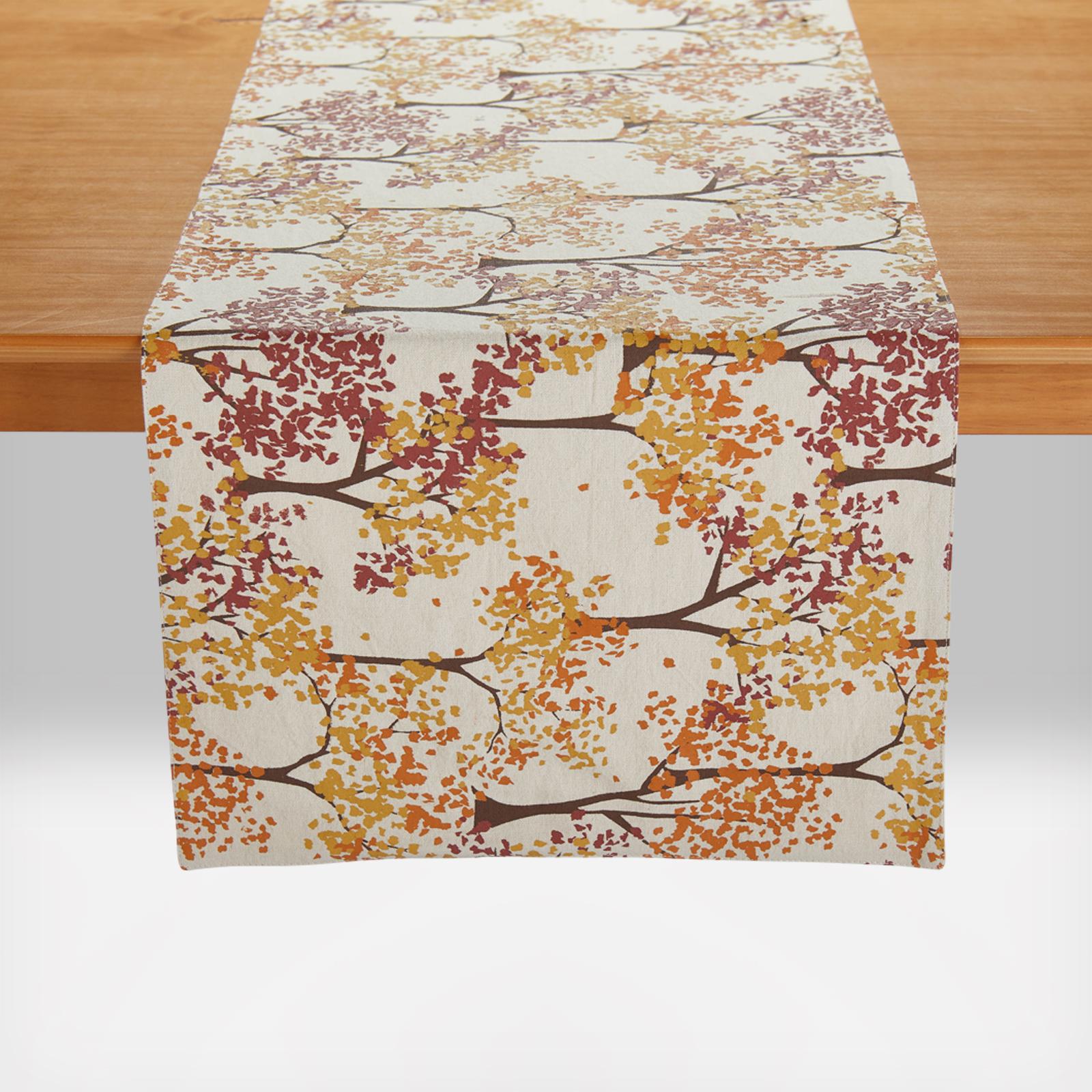 Tableau, Autumn Tree Table Runner | Zola